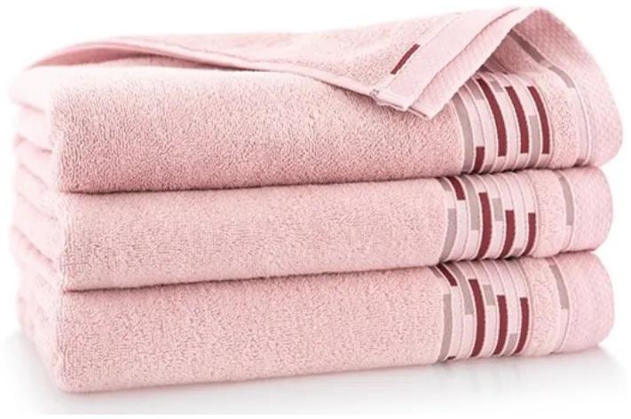 Egyptská bavlna ručníky a osuška Avisio - světle růžová Velikost: ručníček 30 x 50