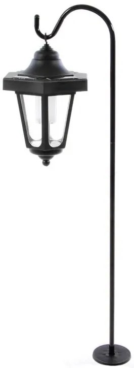 Zahradní solární LED lucerna 14 x 14 x 22 cm, kov/plast