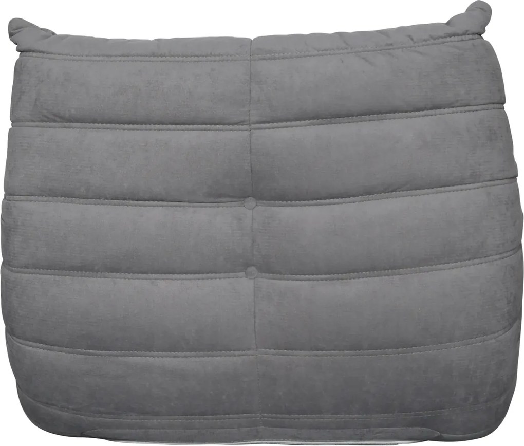 Designové křeslo Nua samet šedé
