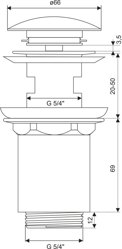 Mereo Mereo, Umyvadlová stojánková baterie, Viana, s clic-clac CH03VS, chrom, CBE10104C