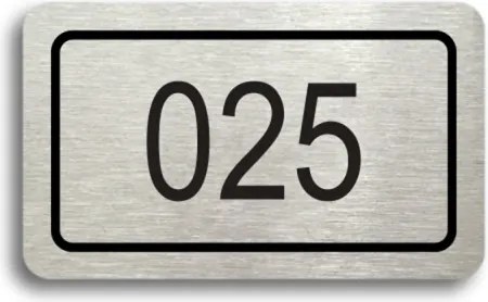 ACCEPT Číslo na dveře - typ 06 (50x30mm) - bílá tabulka - barevný tisk