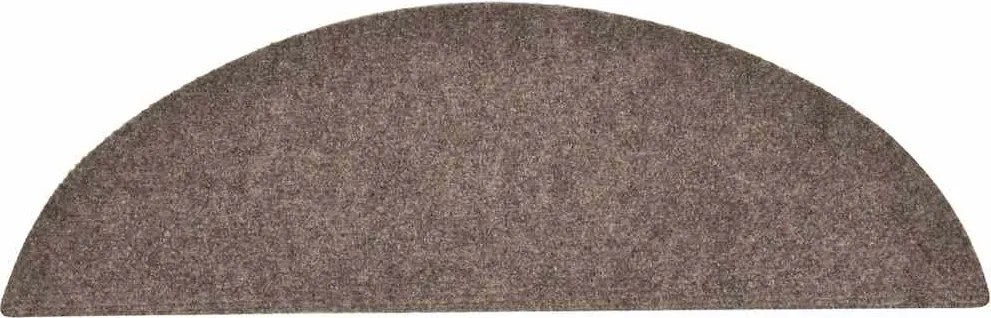 Schodové rohože samolepicí 30 ks 56 x 17 x 3 cm béžové půlkulaté 3365688