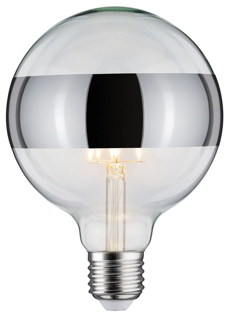 P 28582 LED Globe 125 Ringspiegel stříbrná 5W E28 teplá bílá stmívatelné 285.82 - PAULMANN
