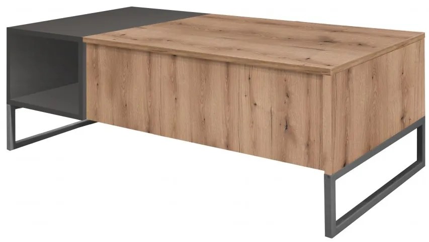 Konferenční stolek PEGAS - dub artisan/šedá
