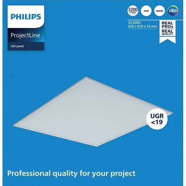 Philips - LED Panel podhledový PROJECTLINE LED/36W/230V 62x62 cm