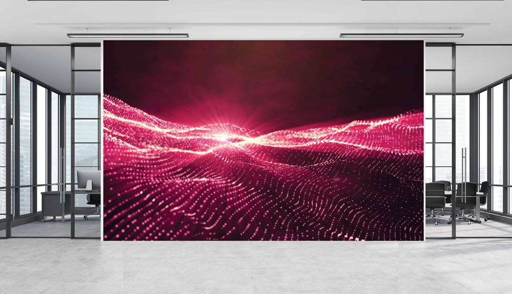Malvis ® Tapeta 3D červená síť Vel. (šířka x výška): 288 x 200 cm