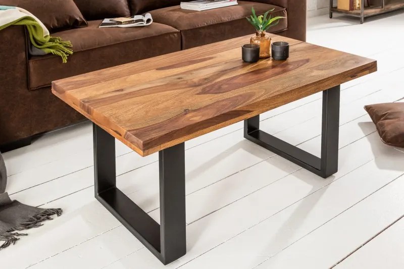 Designový konferenční stolek Thunder 100 cm sheesham