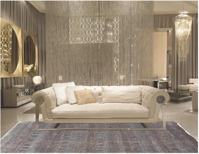Diamond Carpets koberce Ručně vázaný kusový koberec Diamond DC-MCN Light grey/brown ROZMĚR: 180x275