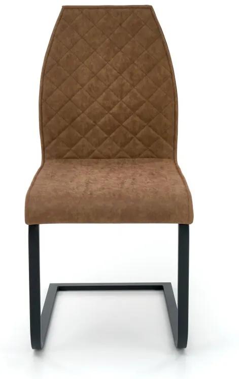 Jídelní židle K265, černá / hnědá / dub medový