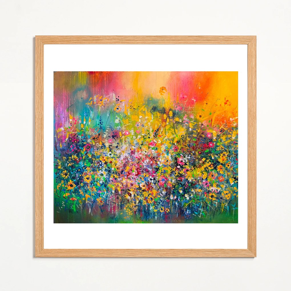 Kati Papp Zemková | Keď slnko zapadá Rám: Bílý, Velikost: 40 x 40 cm