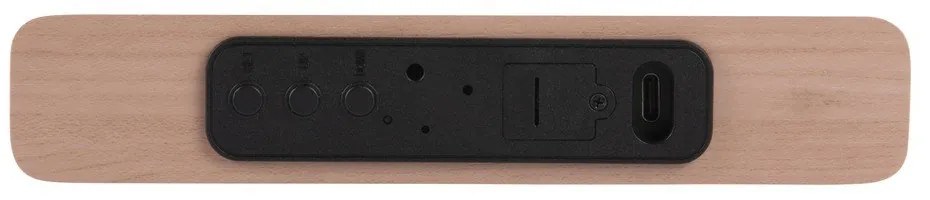 Digitální budík s bezdrátovou nabíječkou Retro Flat LED – Karlsson