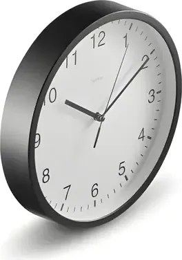 Hama Elba černá / Nástěnné hodiny / průměr 25 cm / tichý chod