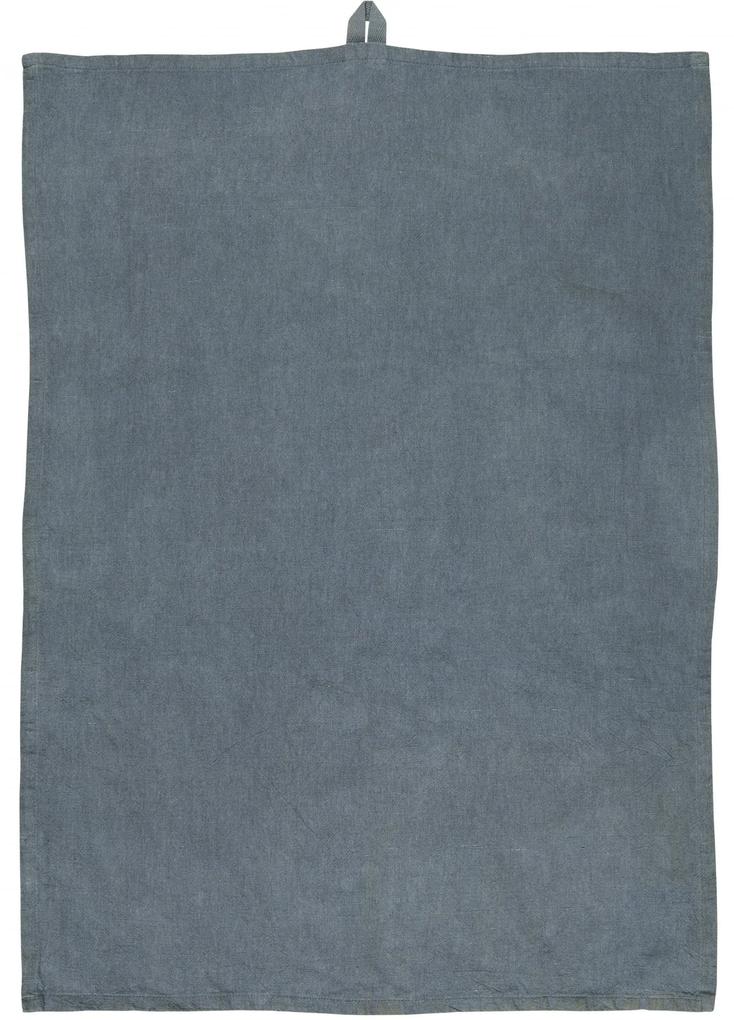 IB LAURSEN Utěrka Freja Cornflower 50x70 cm, modrá barva, textil