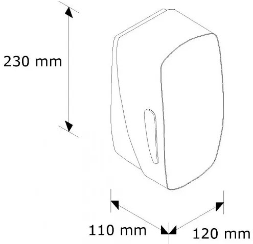Dávkovač tekutého mýdla Merida Mercury, černá