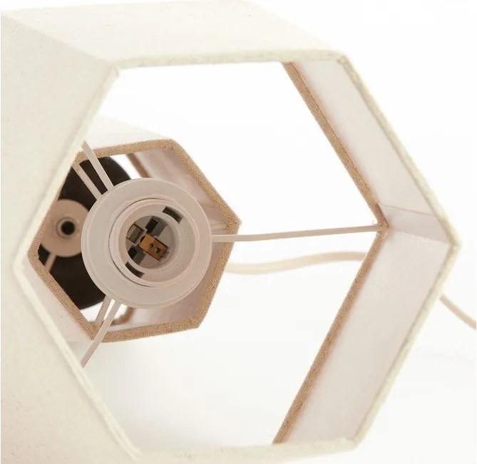Krémová stolní lampa s textilním stínidlem (výška 50 cm) Musabo – Light & Living