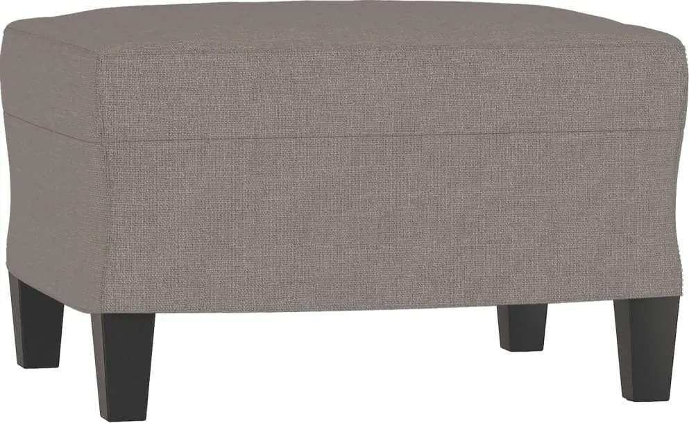 3místná pohovka s podnožkou taupe 180 cm textil 3201096