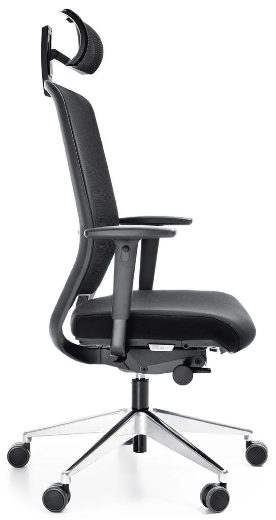 ProfiM - Kancelářská židle VERIS NET 110SFL / 111SFL s vysokým síťovaným opěrákem a Synchro