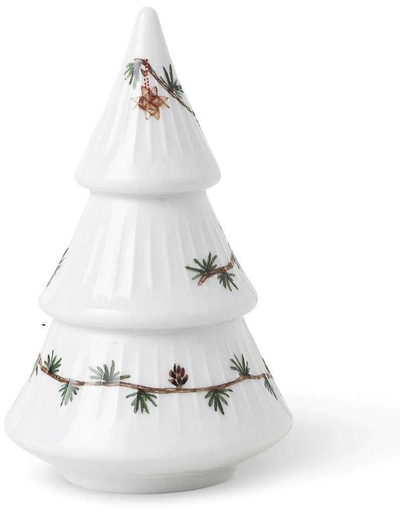KÄHLER Vánoční dekorace Hammershøi Christmas Tree 16 cm, multi barva, porcelán