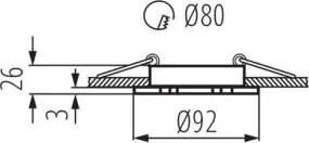 Podhledové svítidlo Kanlux SEIDY CT-DTO50-B/M matná černá 19457