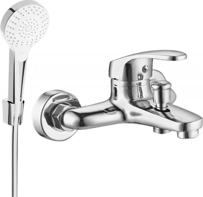 Mexen Erica R72 koupelnová baterie s sprchovou sadou, chrom - 74643R72-00