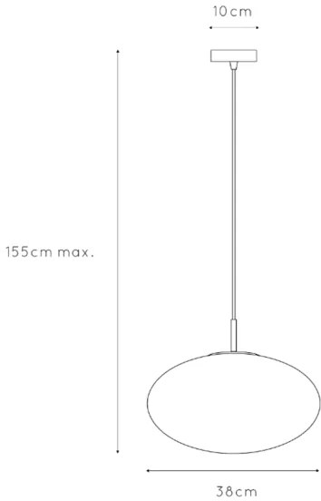 ONLI - Lustr na lanku JANET 1xE27/6W/230V pr. 38 cm