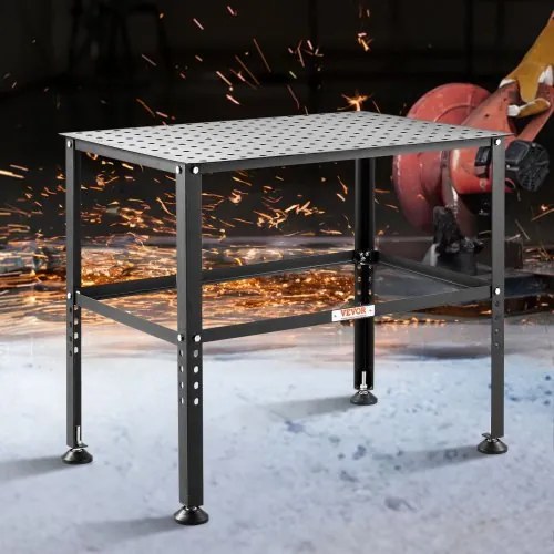 Svařovací stůl 91,4 × 61 cm 362,9 kg Svařovací pracovní stůl s otvory pro upevnění
