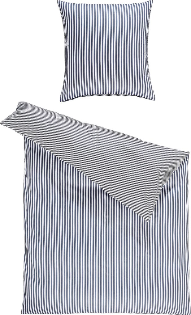 XXXLutz OBOUSTRANNÉ POVLEČENÍ, makosatén, antracitová, bílá, 135/200 cm Janine - Online Only povlečení - 003361070204