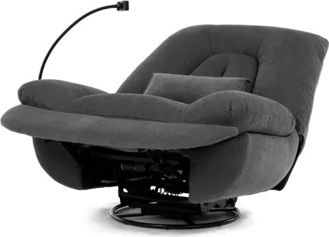 Polohovací křeslo šedé, elektrické TV-7089 GREY2