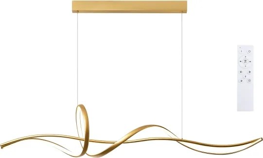 Brilagi - LED Stmív. lustr na lanku SIGNATURE LED/55W/230V 120x23 cm zlatá + DO