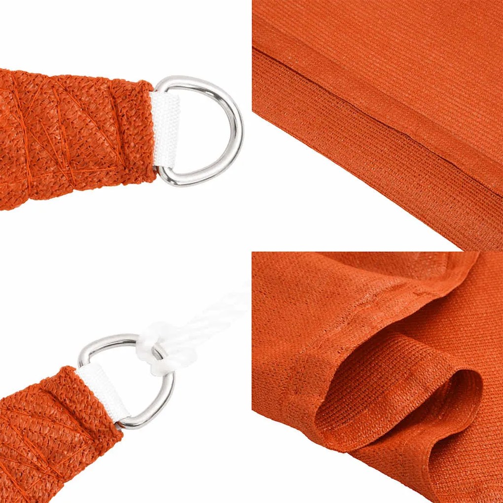 Stínicí plachta 160 g/m² oranžová 4 x 6 m HDPE 311684