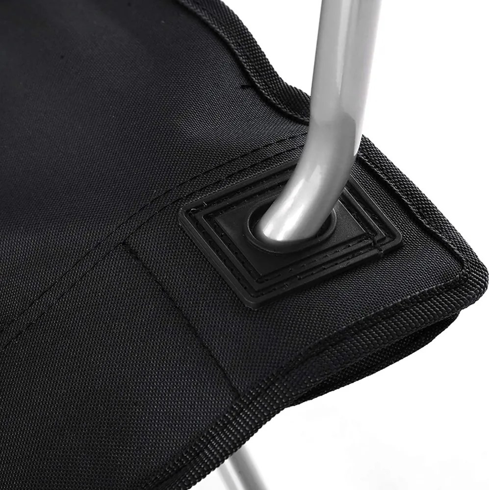 Kempingové židle ROVER, set 2ks, černá SongmicsHome