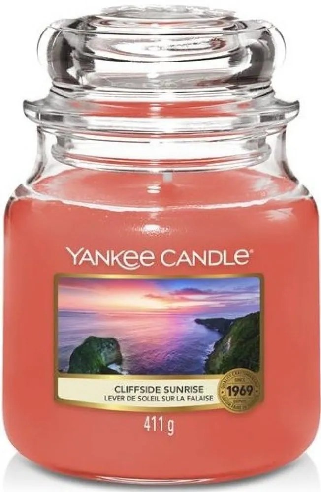 Yankee Candle vonná svíčka Classic ve skle střední Cliffside Sunrise 411 g