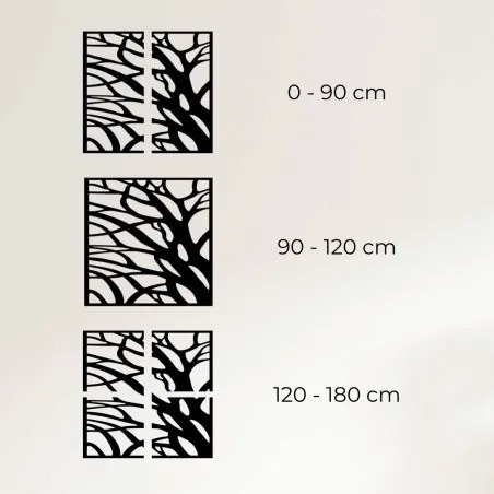 Dřevěný obraz Strom větve – moderní nástěnná dekorace ze dřeva | SENTOP HDF0283