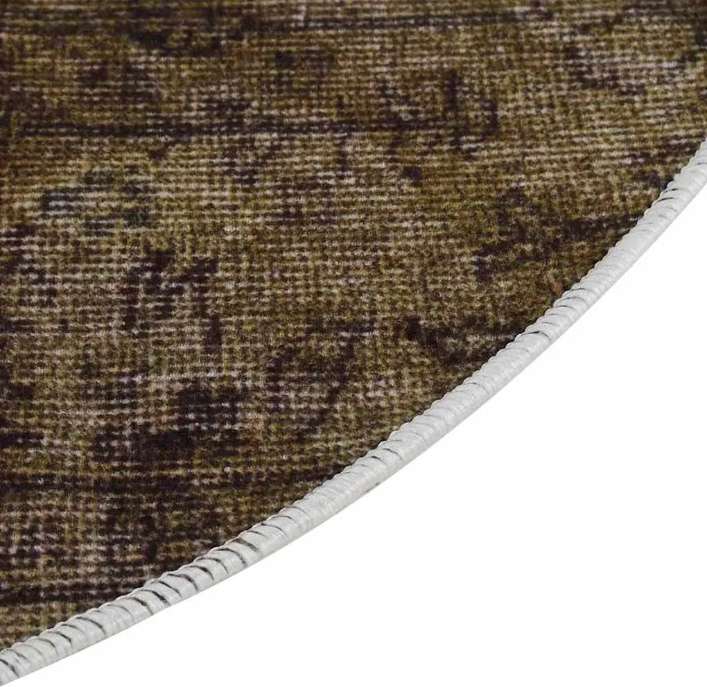 Koberec pratelný patchwork ⌀ 120 cm vícebarevný 337969