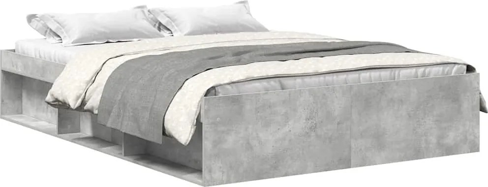 Rám postele betonově šedý 150 x 200 cm King Size 3203869