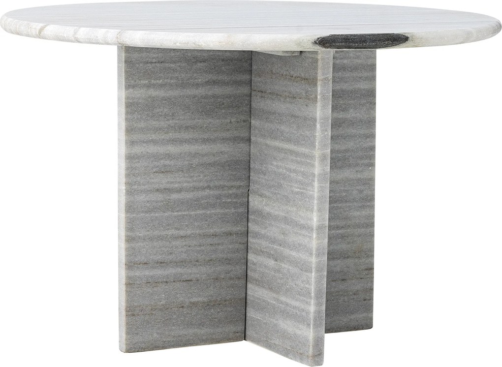 BLOOMINGVILLE Konferenční stolek ROSITO bílý mramor Ø61 cm 82065380