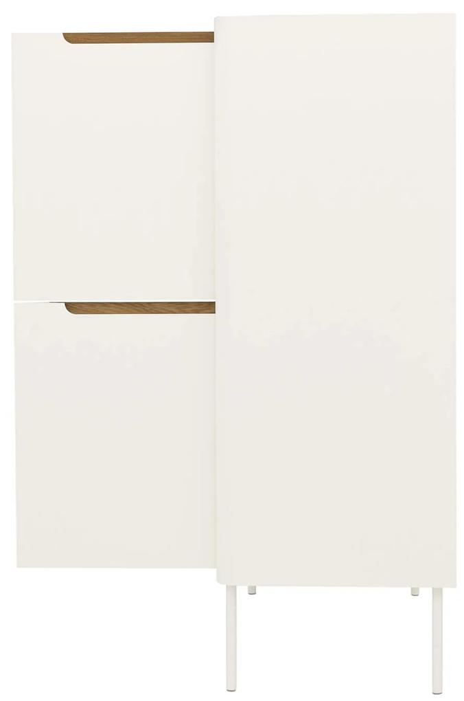 Skříňka witis 90 x 128 cm bílá MUZZA