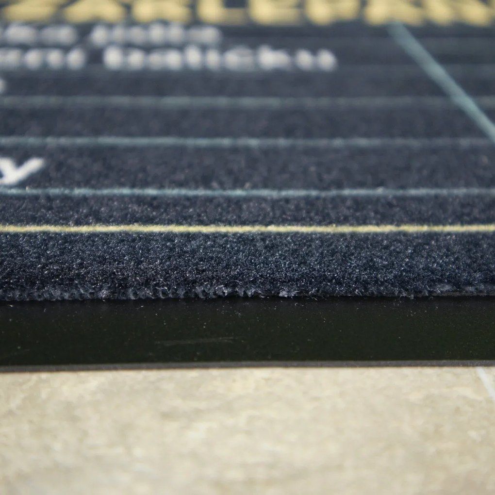 Mercury Flooring, Rohožka Čekací doba 40x60 cm - na ven i na doma, 40x60, černá