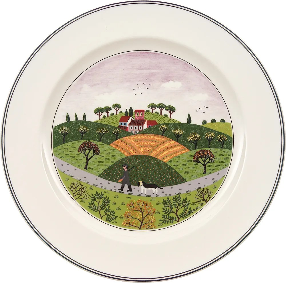 Villeroy&Boch Villeroy & Boch Design Naif jídelní talíř Myslivec, 27,1 cm