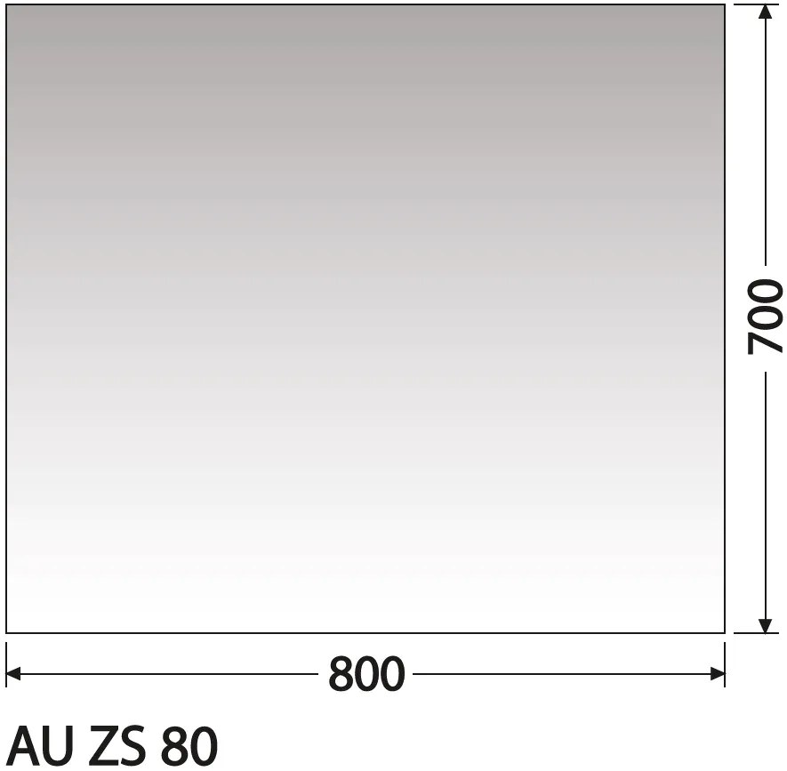 INTEDOOR Austin zrcadlo na hliníkovém rámu s LED osvětlením AU ZS 80