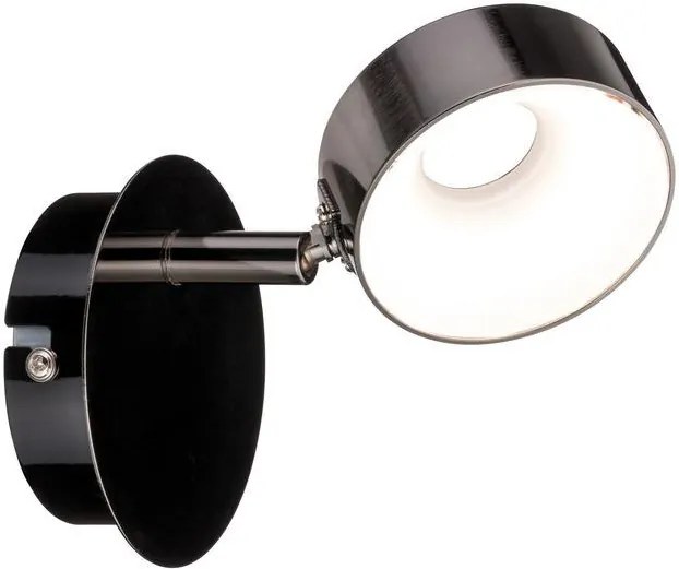 Paulmann 66728 Funnel, spotové svítidlo černý chrom, 1x6W LED 3000K stmívatelné vypínačem, výška 14,5cm