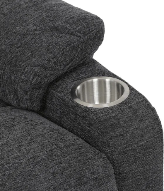 Polohovací křeslo šedé, elektrické TV-S8348 GREY2