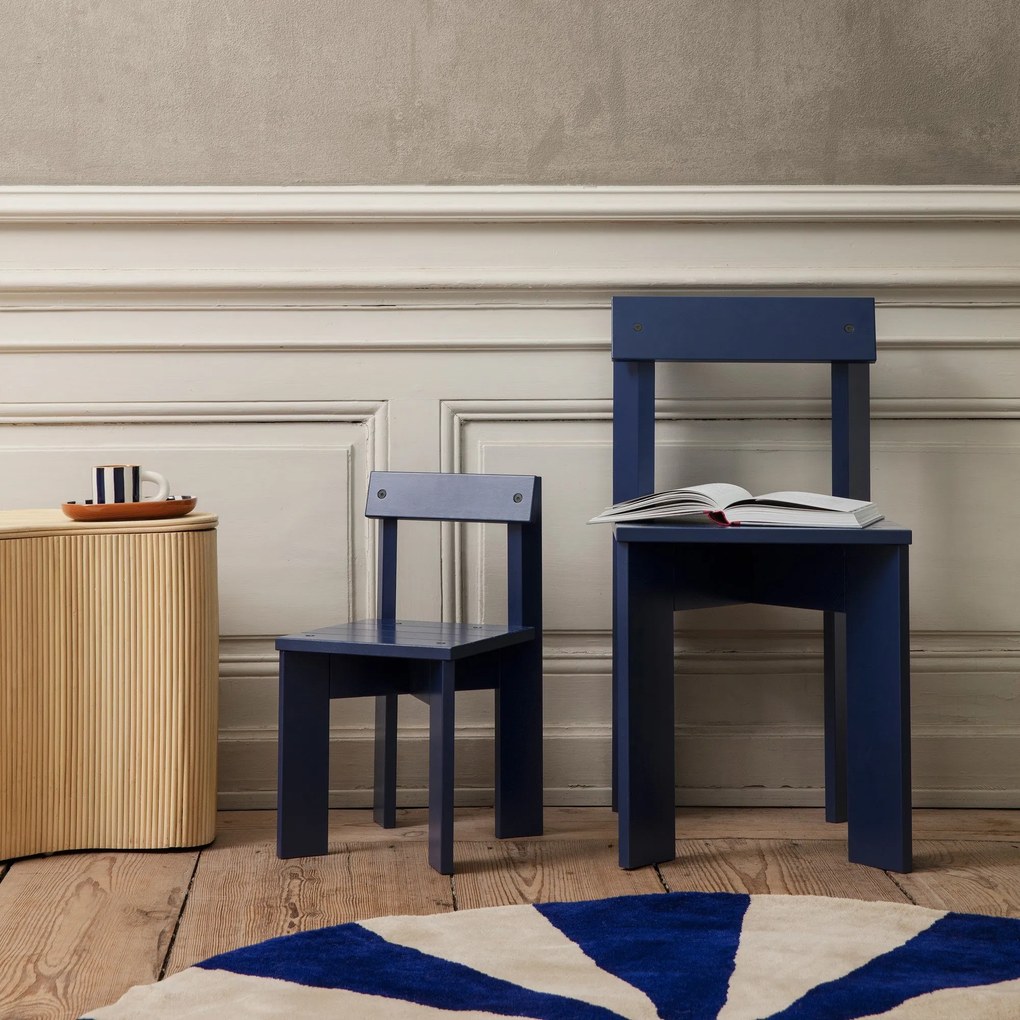 FERM LIVING Jídelní židle Ark, Blue