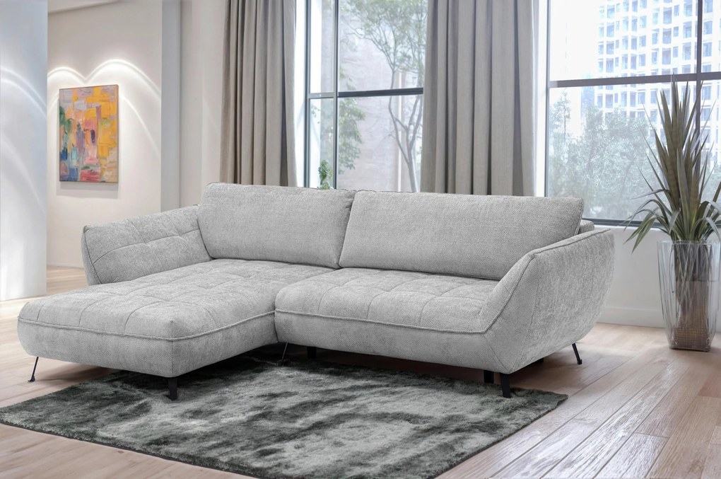 XXXLutz ROHOVÁ SEDAČKA, textil, světle šedá MID.YOU - Sedací soupravy - 000694008601