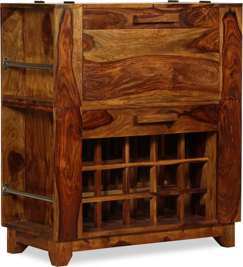 vidaXL Barová skříňka z masivního sheeshamového dřeva, 85x40x95 cm [243948]