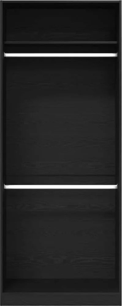 Šatní skříň Černý dub 80 x 50 x 200 cm Kompozitní dřevo 3345119