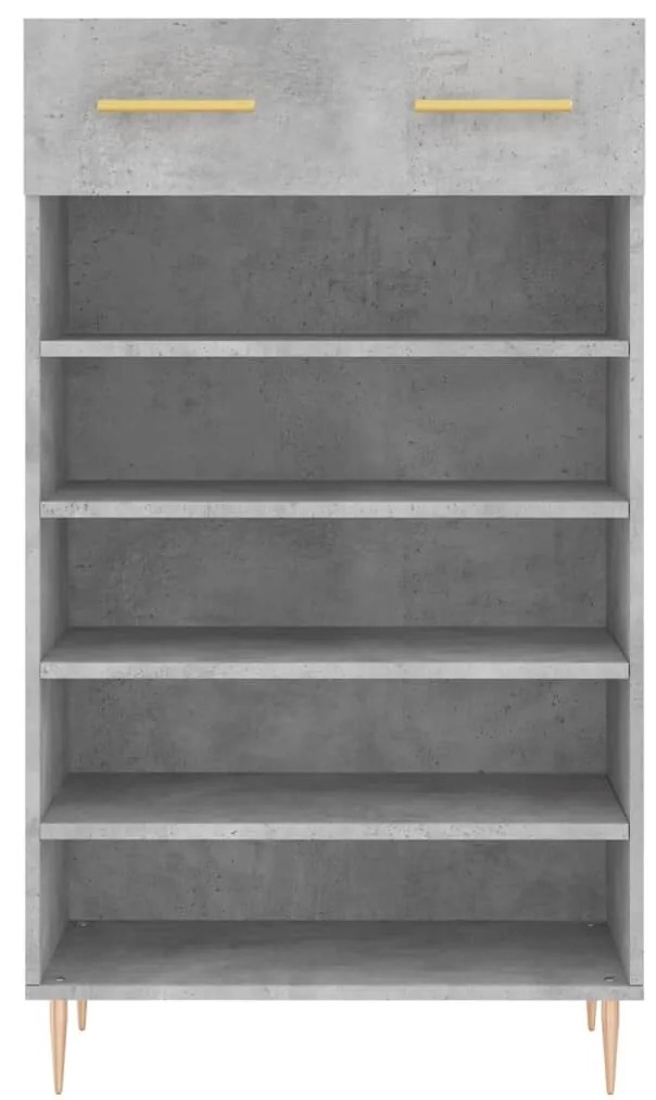 Botník betonově šedý 60 x 35 x 105 cm kompozitní dřevo - Default Title