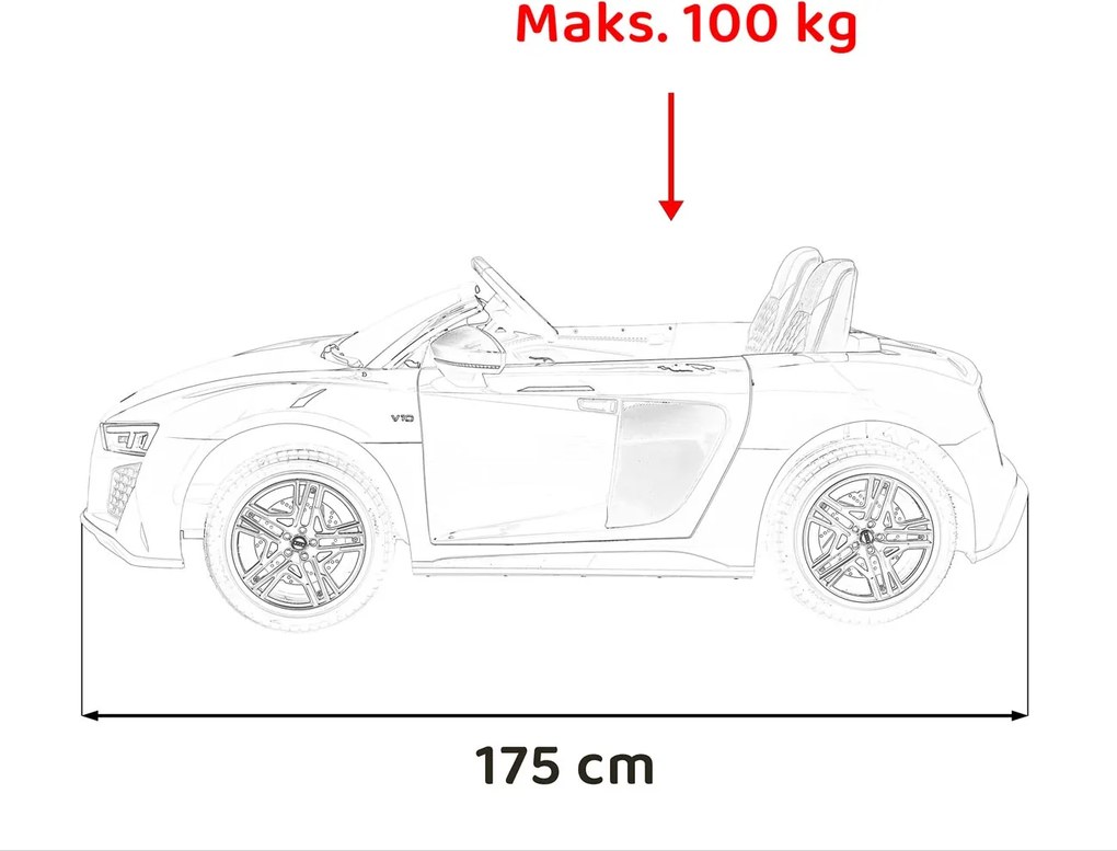 Ramiz Dětské autíčko Audi Spyder R8 LIFT modré