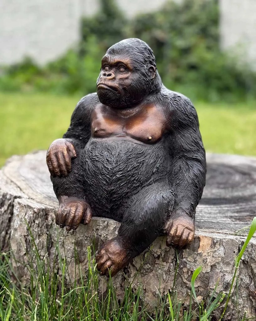 Bronzová socha - Gorilla