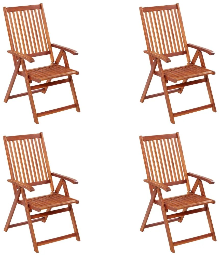 Skládací židle 4 ks, masivní akáciové dřevo 3065515